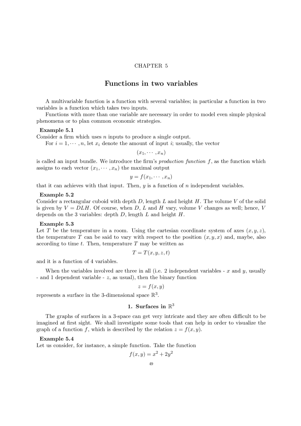 2 Variables Functions Docsity