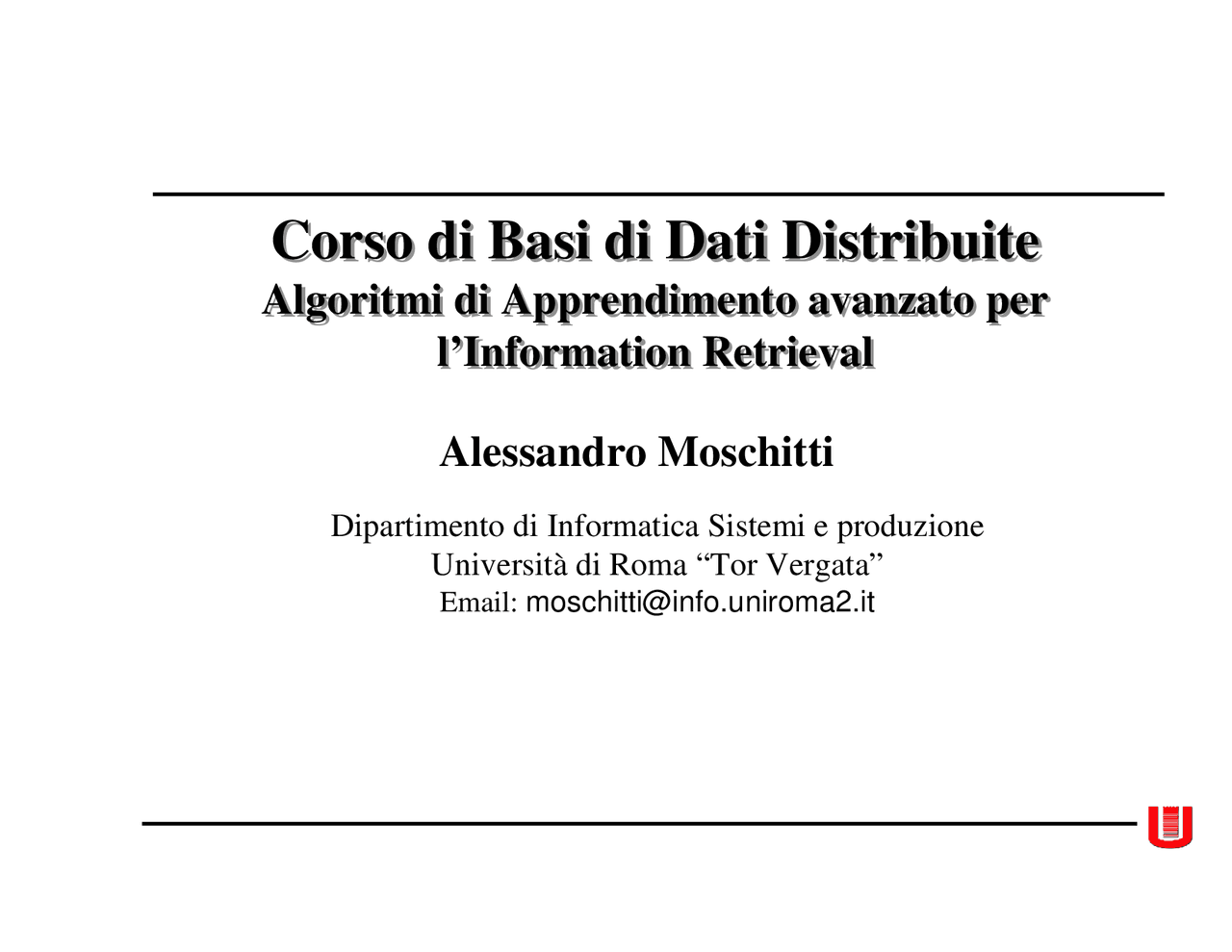 Basi di dati distribuite - Computational learning Theory - Docsity