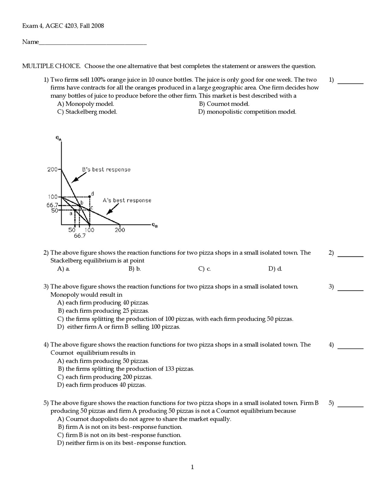Multiple Choice Questions With Key Of Interfold Security Exam 4 Agec