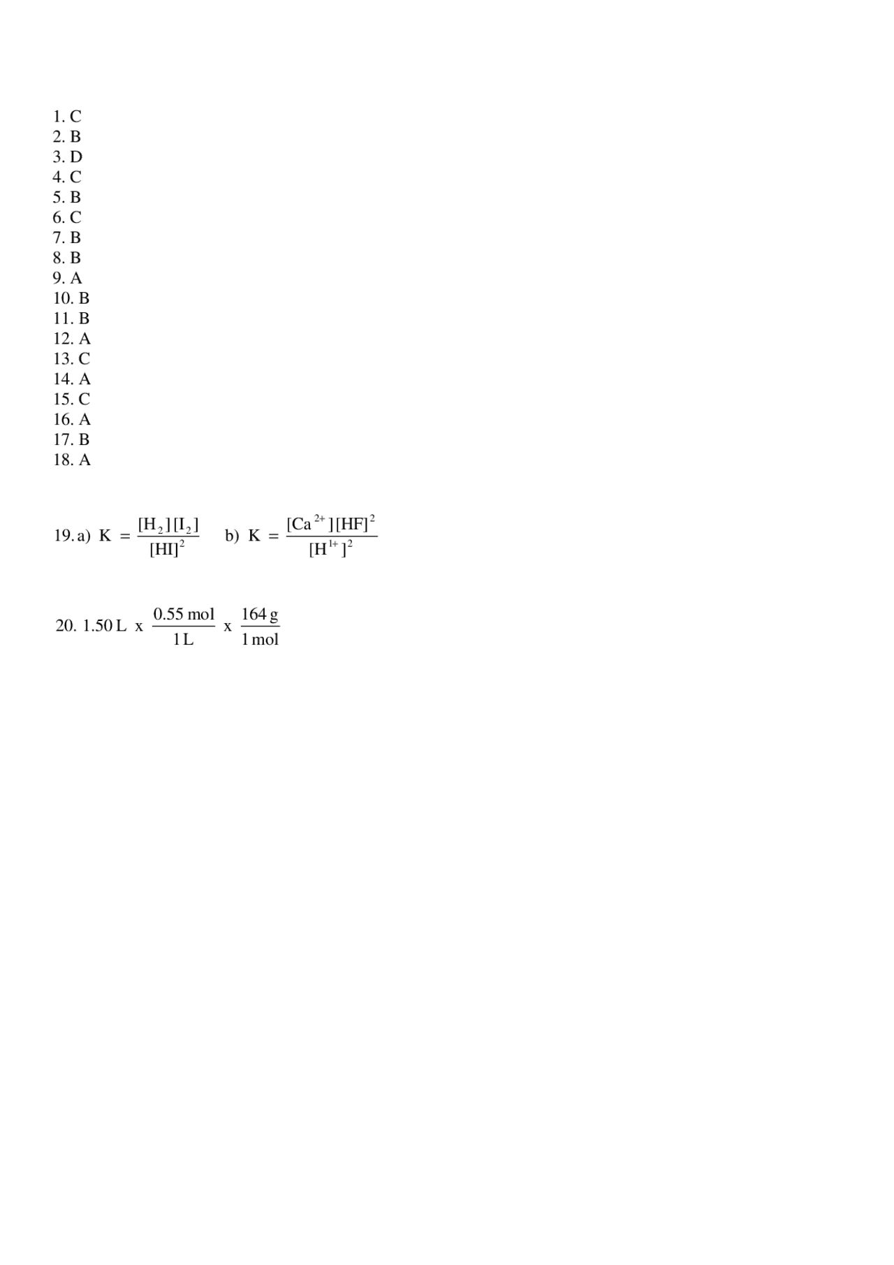 Exam Iii Questions Chemistry A Molecular Science Ch 101 Docsity