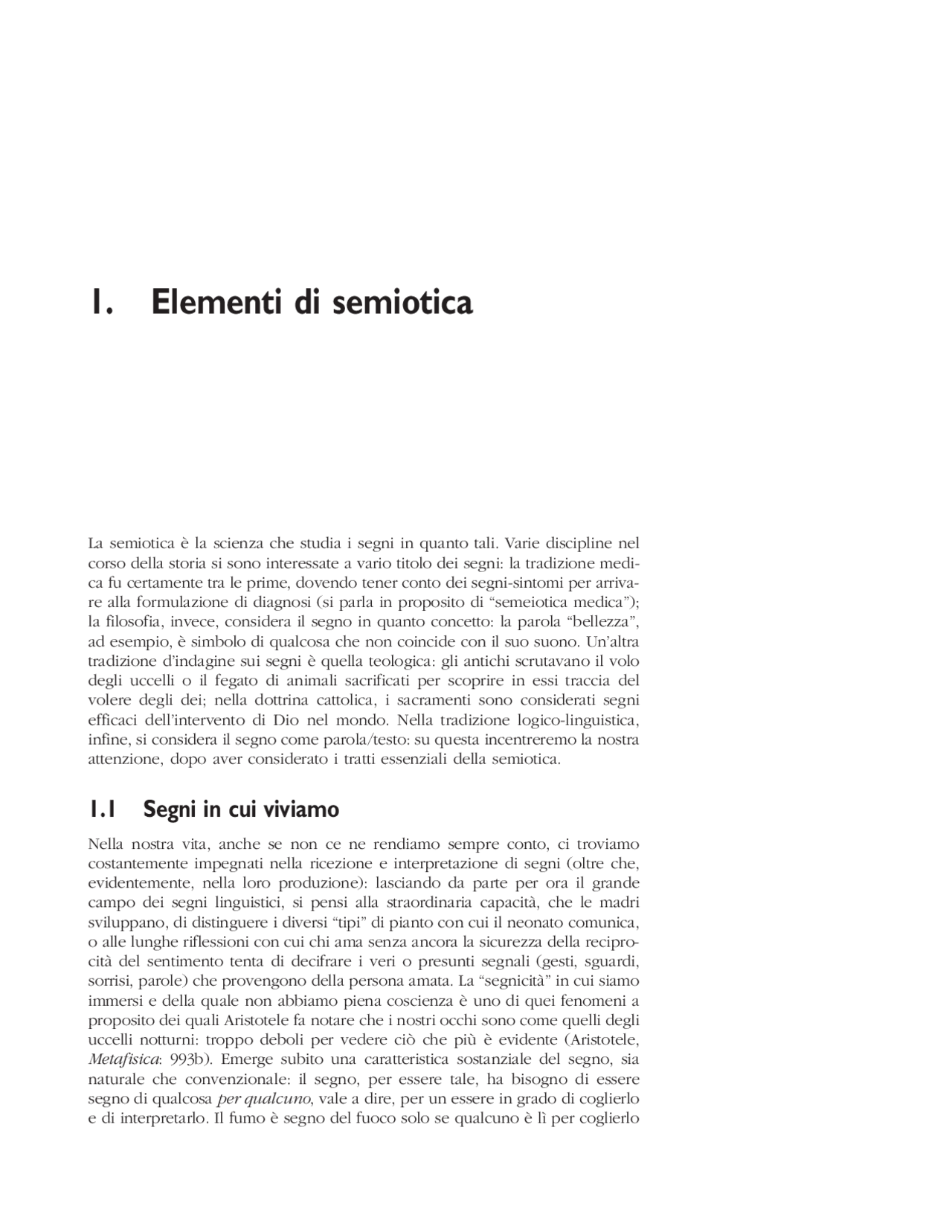 Elementi Di Semiotica Docsity