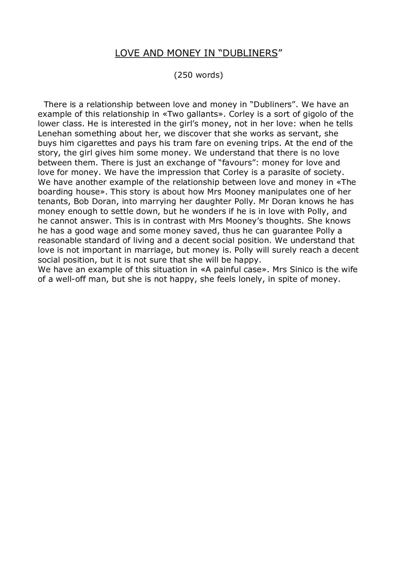 Inglese Prova Di Scrittura Writing Docsity