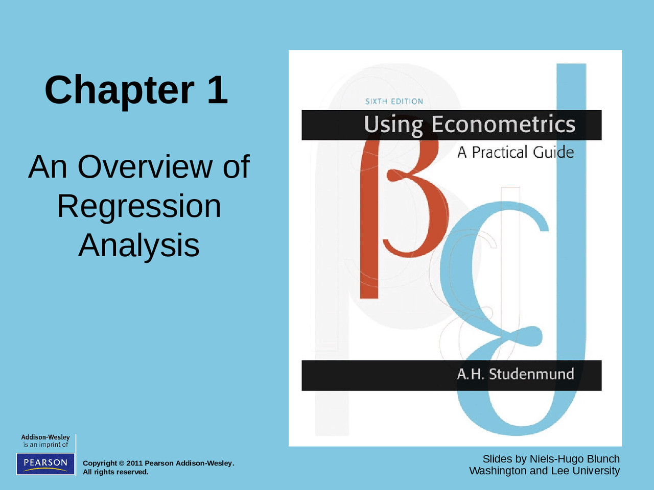 An Overview Of Regression Analysis Notes Econ 4340 Docsity