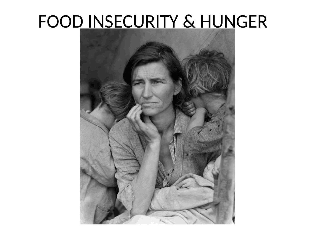 Food Insecurity and Hunger - Notes | NTR 213 - Docsity