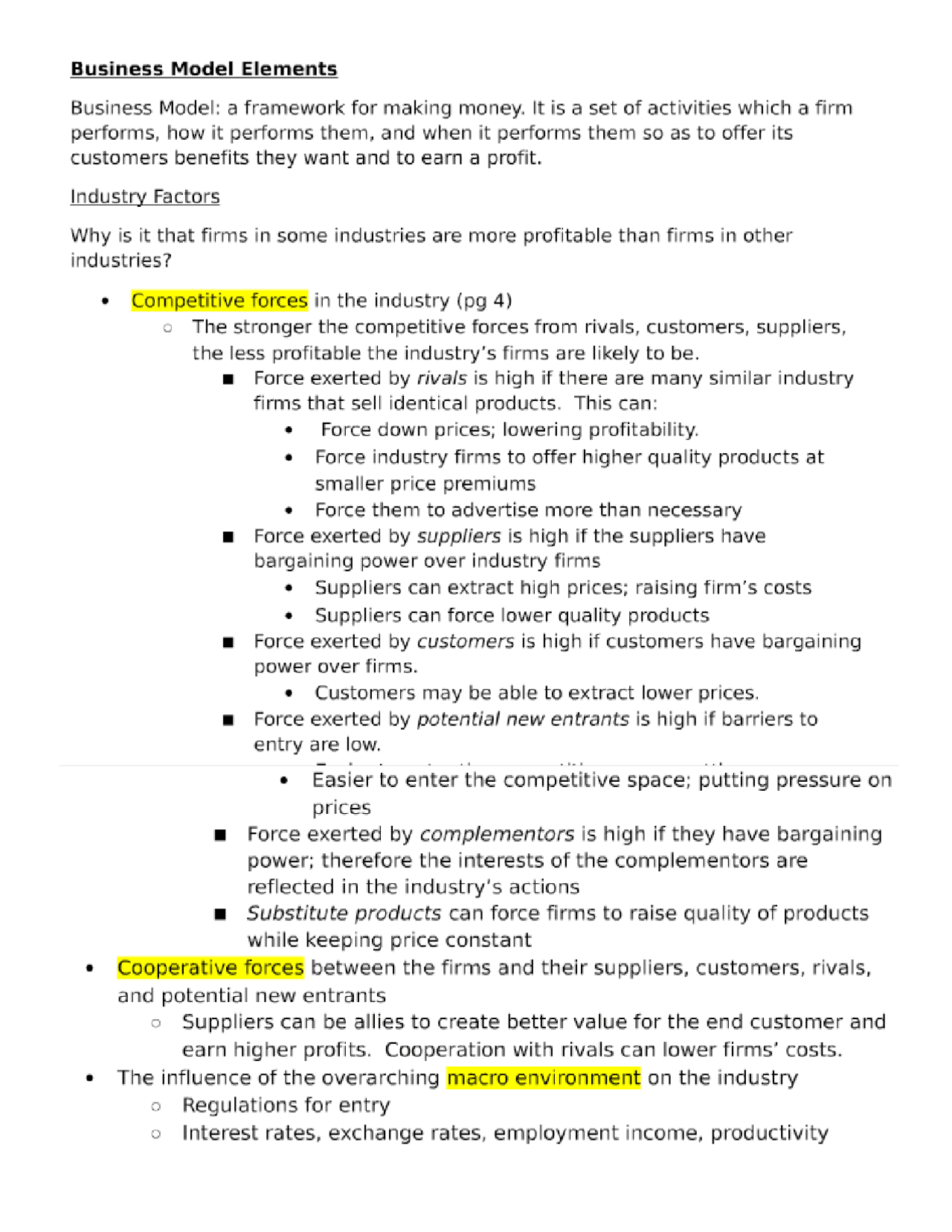 Business Model Elements - Retail Business Analysis and Decision Making ...
