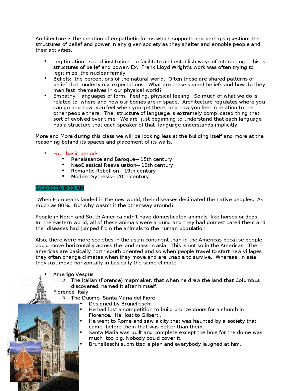 The History of Architecture - Lecture Notes | ARCH 3005 - Docsity