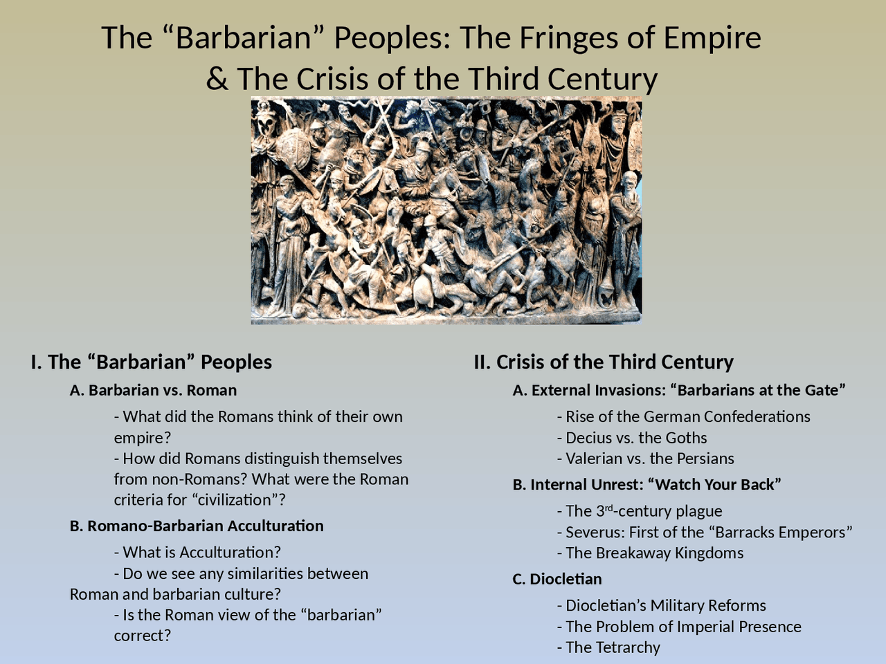 The Barbarian Peoples: The Fringes of Empire and the Crisis of Third ...