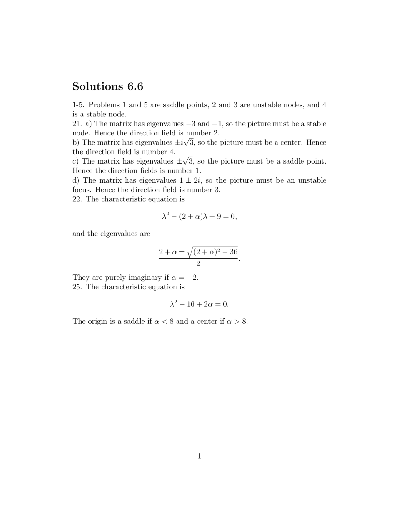 Homework Section 6 6 Introduction To Differential Equations Math 2214 Docsity