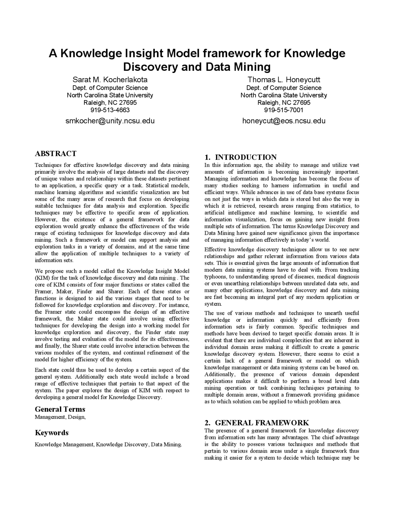 Paper On Knowledge Management Lecture Notes Csc 546 Docsity