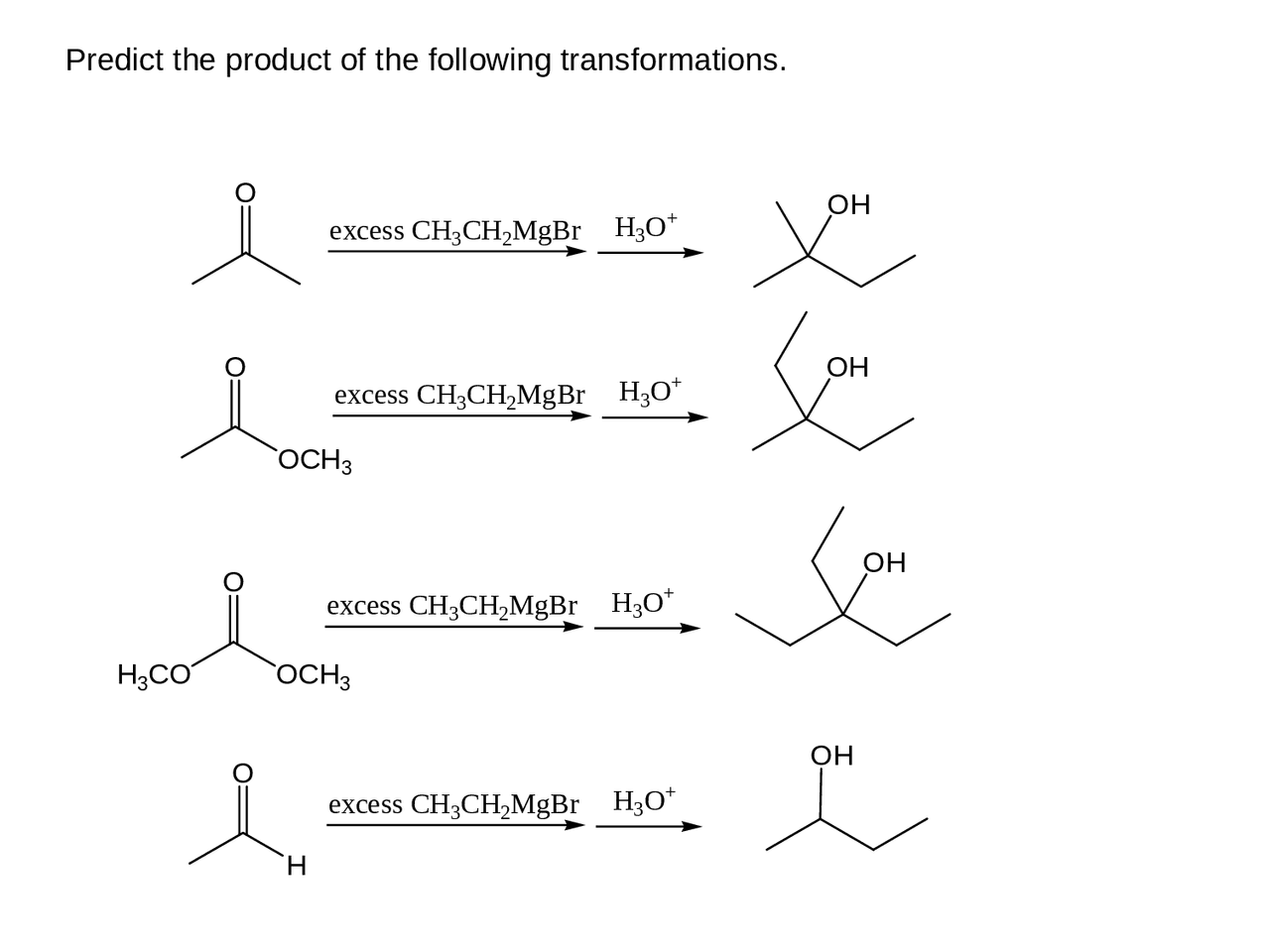 Transformations - Quiz 5 Solved | Organic Chemistry II | CHM 2211 ...
