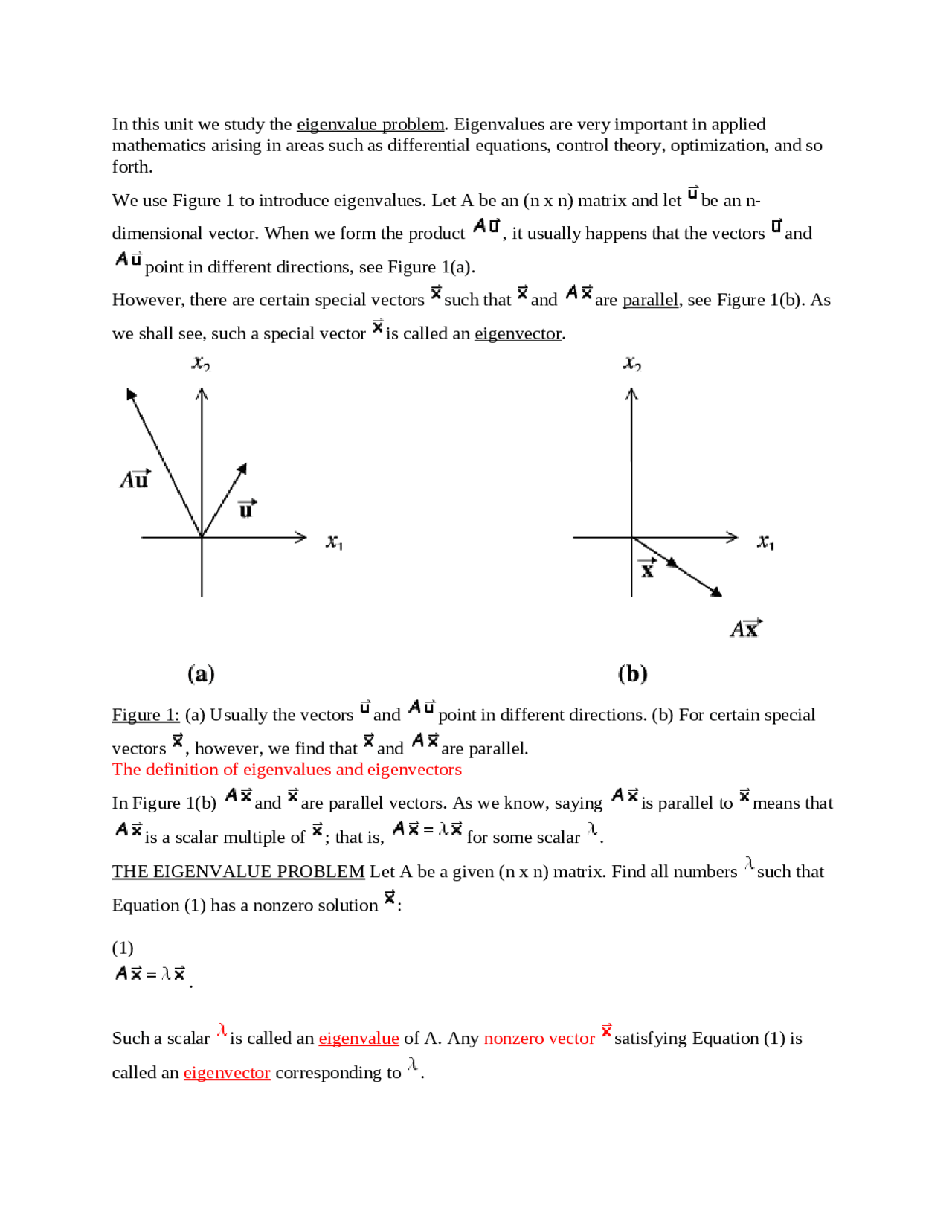 Eigenvalues in Linear Algebra - Elementary Linear Algebra | MATH 1114 ...