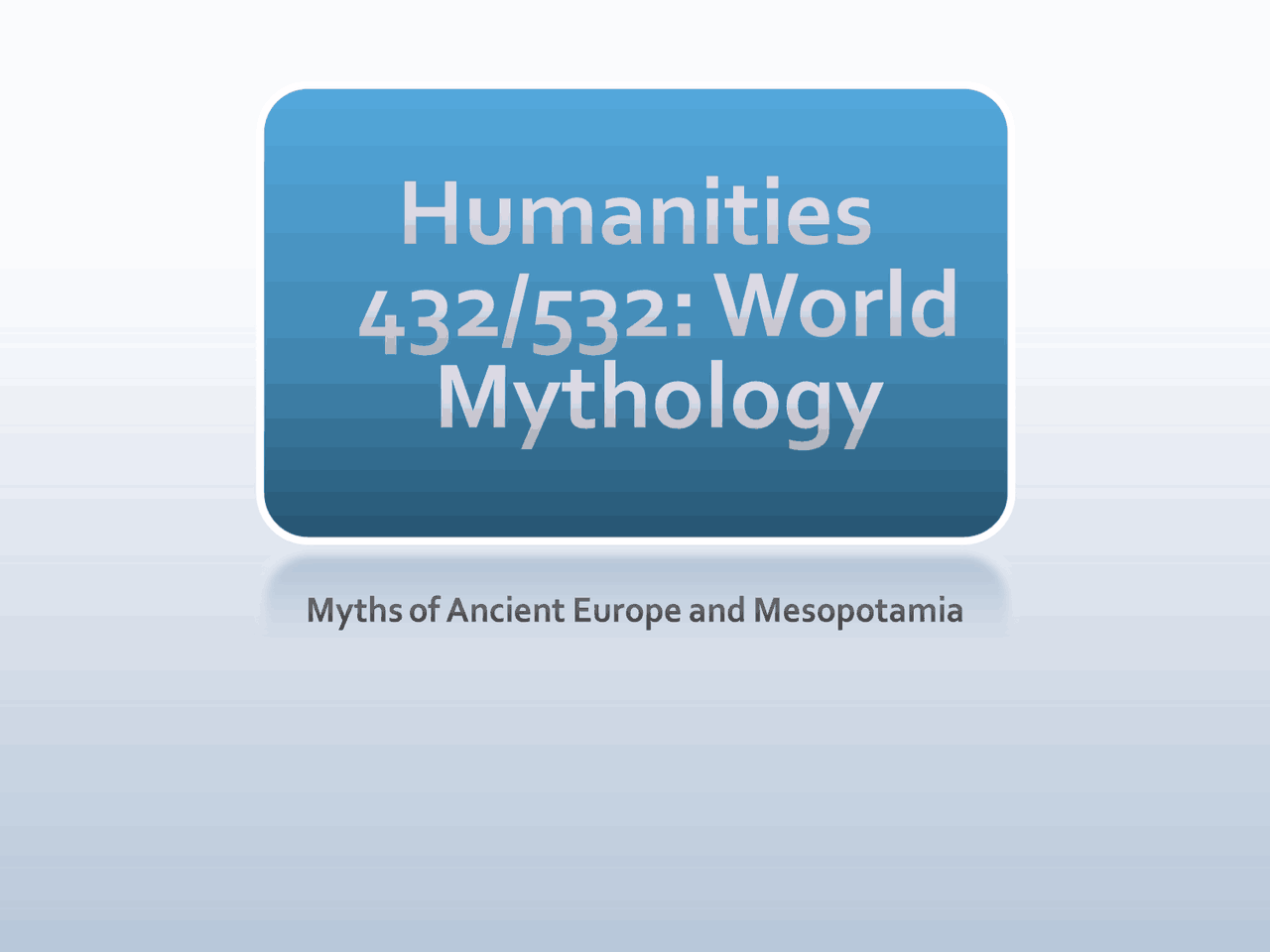 Introduction To Greek Mythology Lecture Slides Hum 320 Docsity