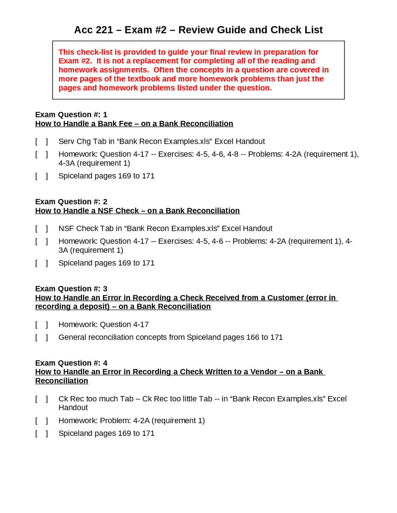 26 Examination Questions Introduction To Financial Accounting Acc
