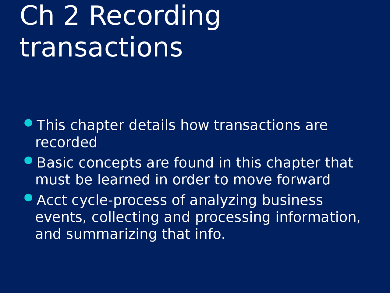 Understanding Accounting Transactions: Recording and Classification ...