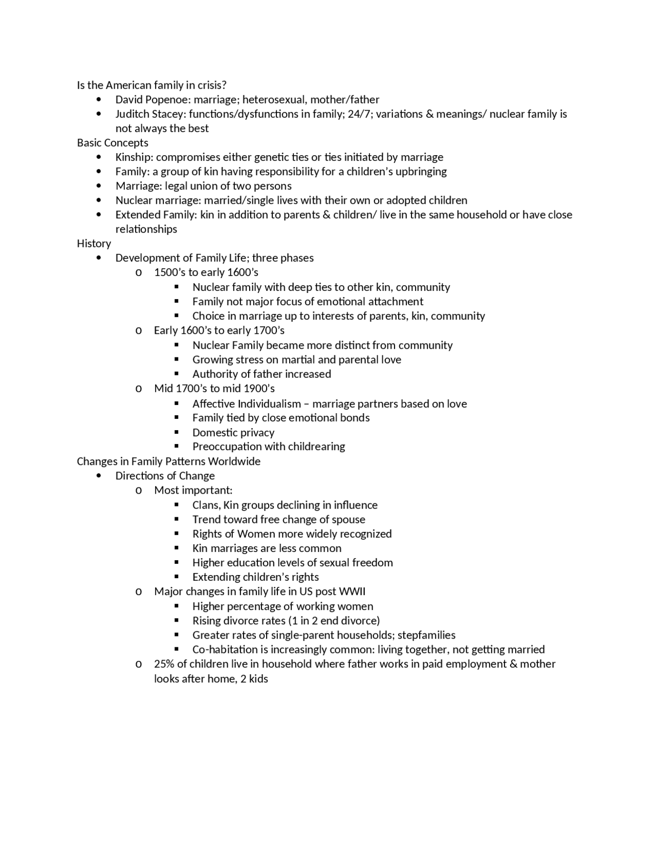 Exam 3 Study Guide - Introductory Sociology | SOC 1004 | Study notes ...