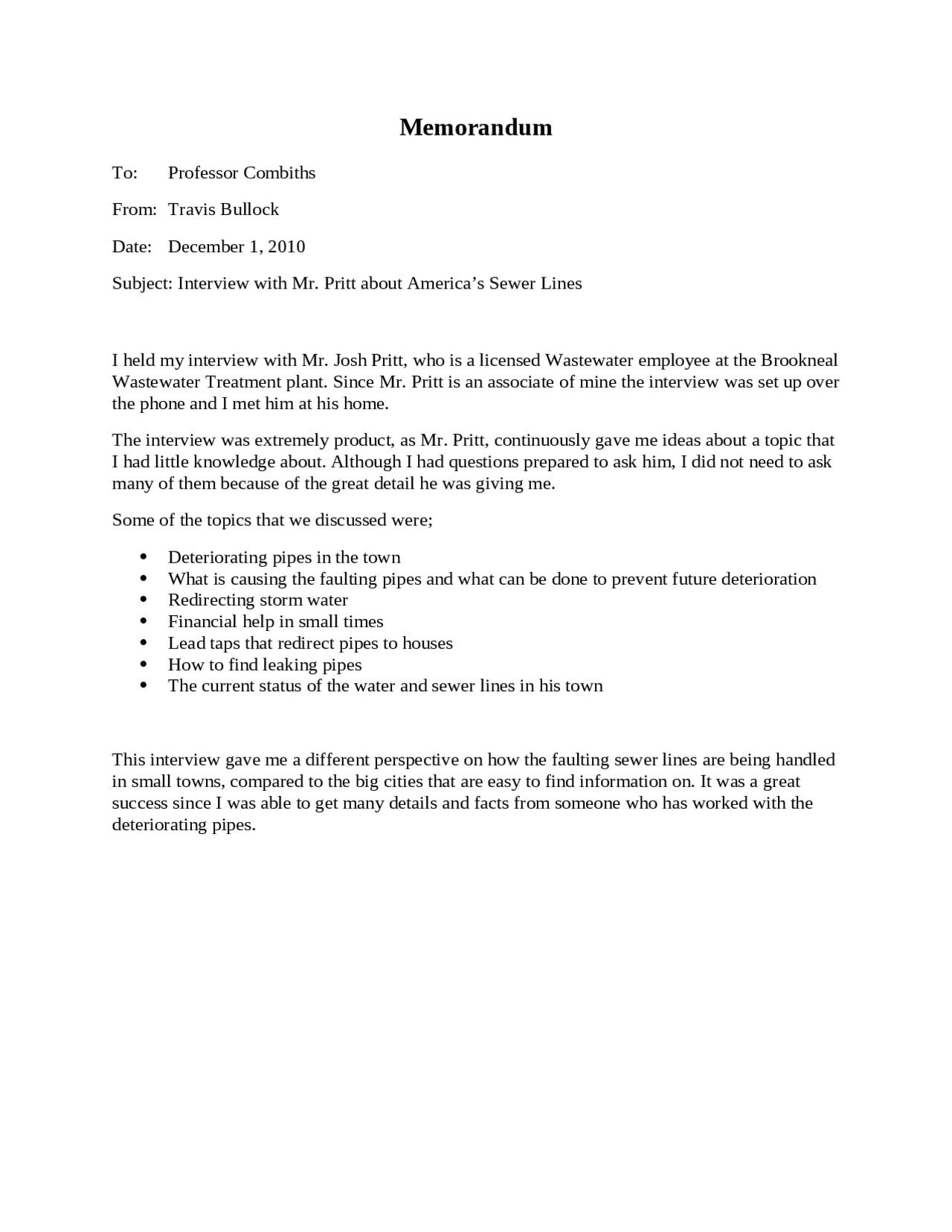 Memorandum Technical Writing Notes Engl 3764 Docsity