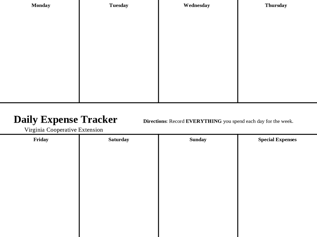 Daily Expense Tracker In Personal Financial Planning Aaec 2104 Docsity