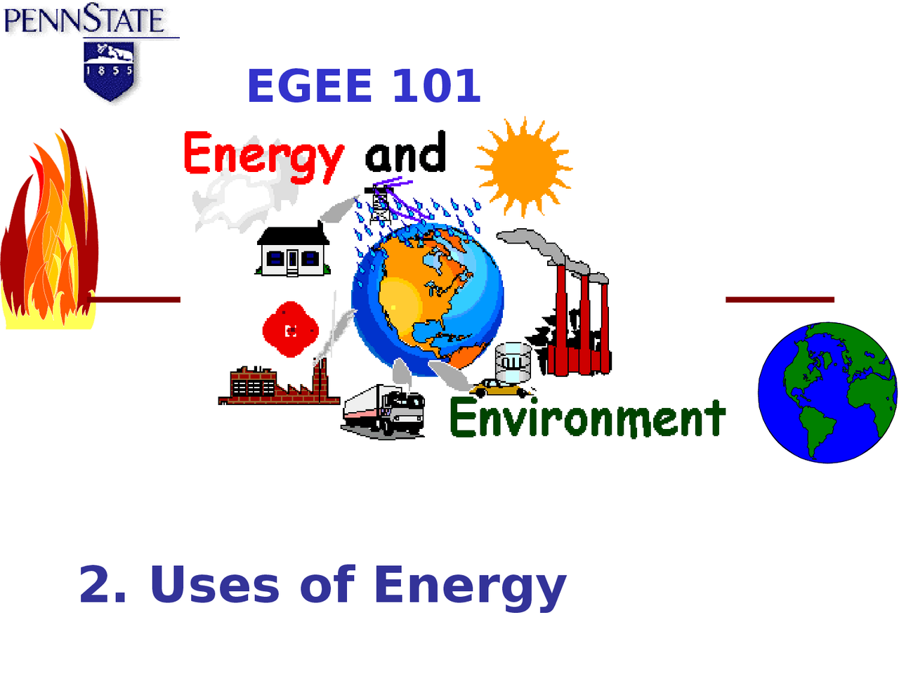 Energy And Environment Lecture Notes Egee 101 Docsity