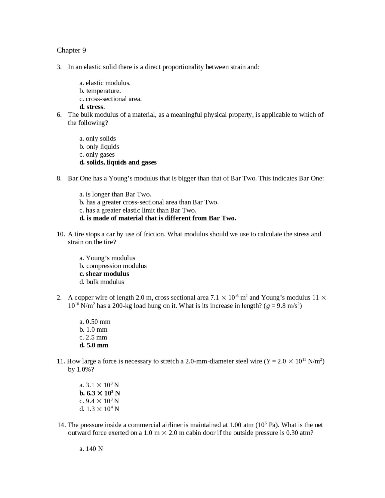 53 Solved Questions on General Physics I | PHYS 1401 - Docsity
