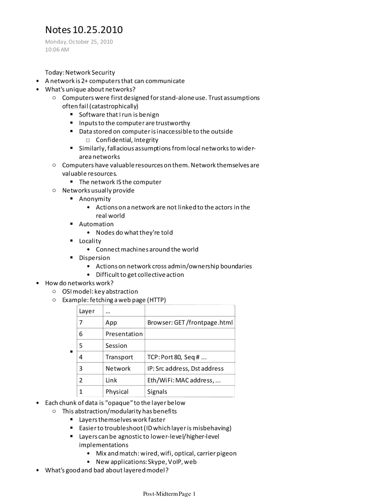 Network Security Introduction To Information Security Notes Cs