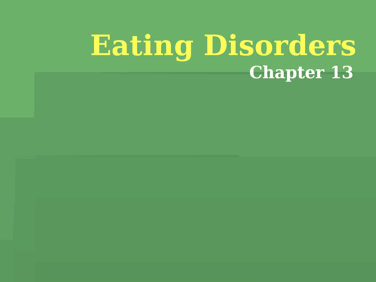 Eating Disorders of Abnormal Child Psychology - Lecture Slides | CLP ...