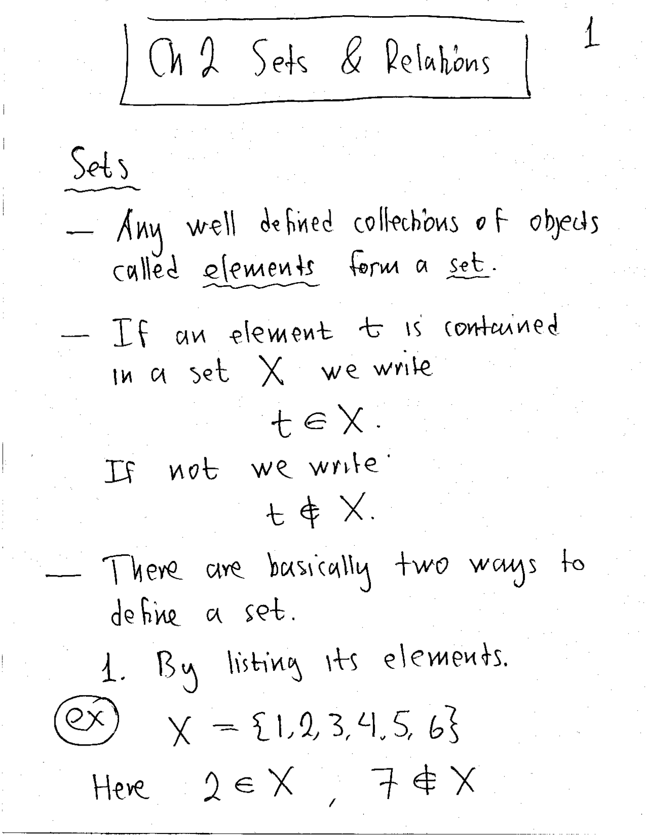 Sets and Relations | Discrete Mathematics | MATH 125 - Docsity