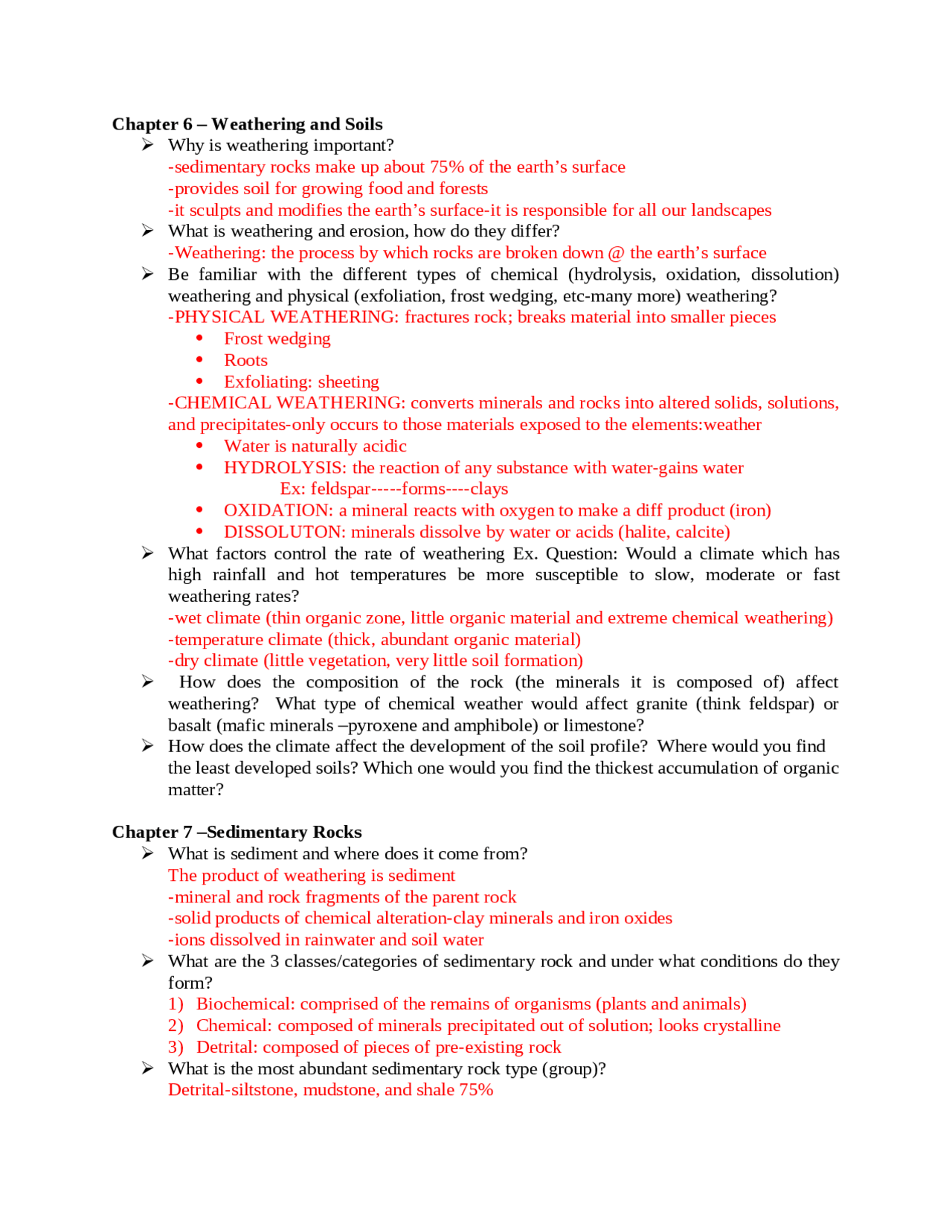 Exam 2 Study Guide - Introduction to Geology | Geol 101 - Docsity