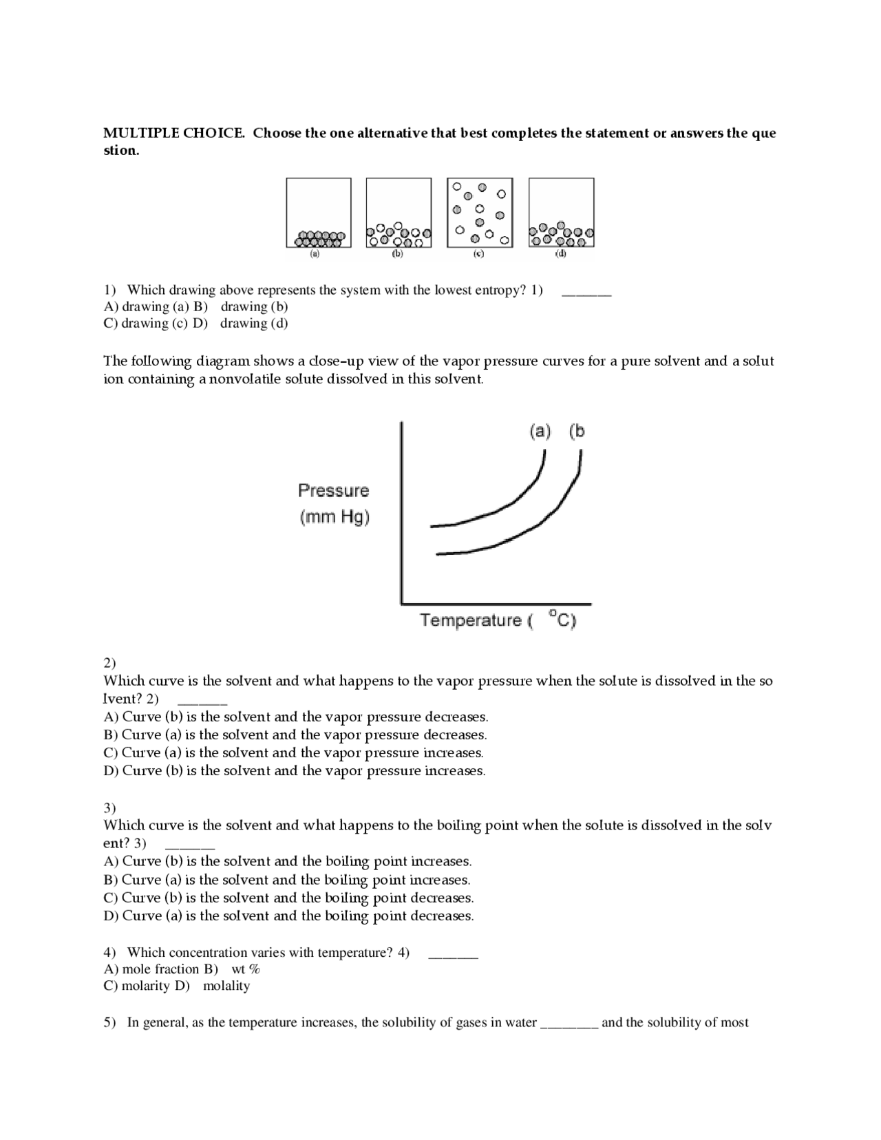 38 MCQS on General Chemistry II - Quiz 2 | CHEM 102 - Docsity