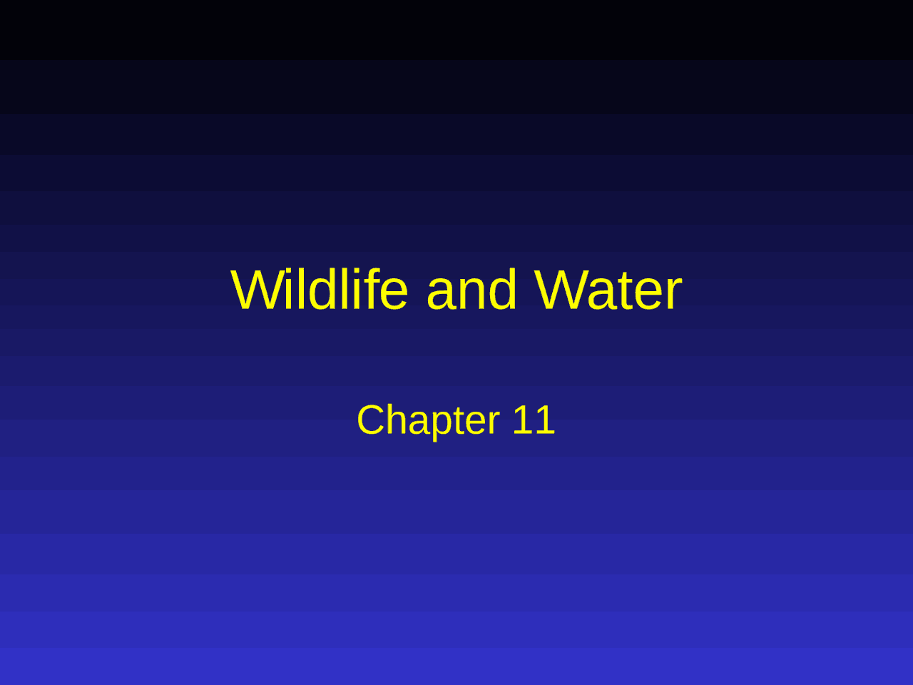 An Introduction to Wildlife and Water - Lecture Slides | AGED 2300 ...