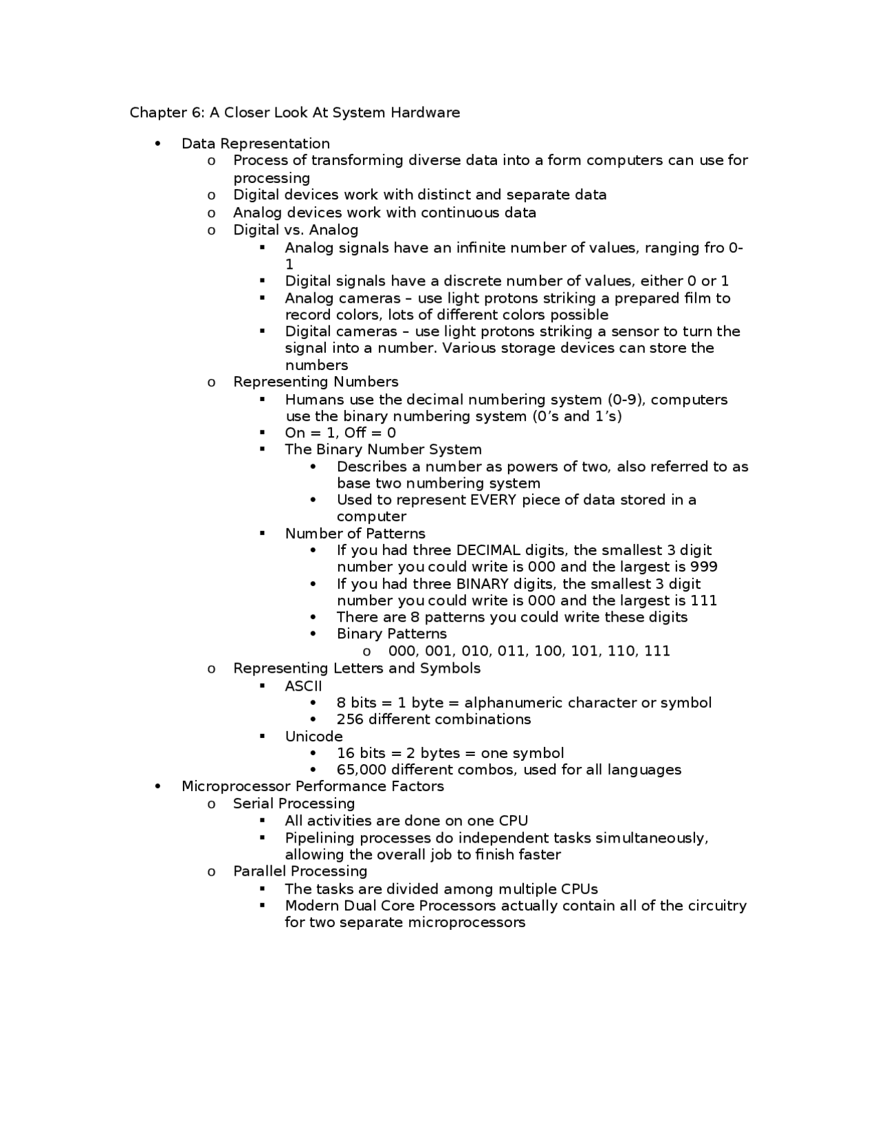 A Closer Look at System Hardware - Study Guide | CS 101 - Docsity
