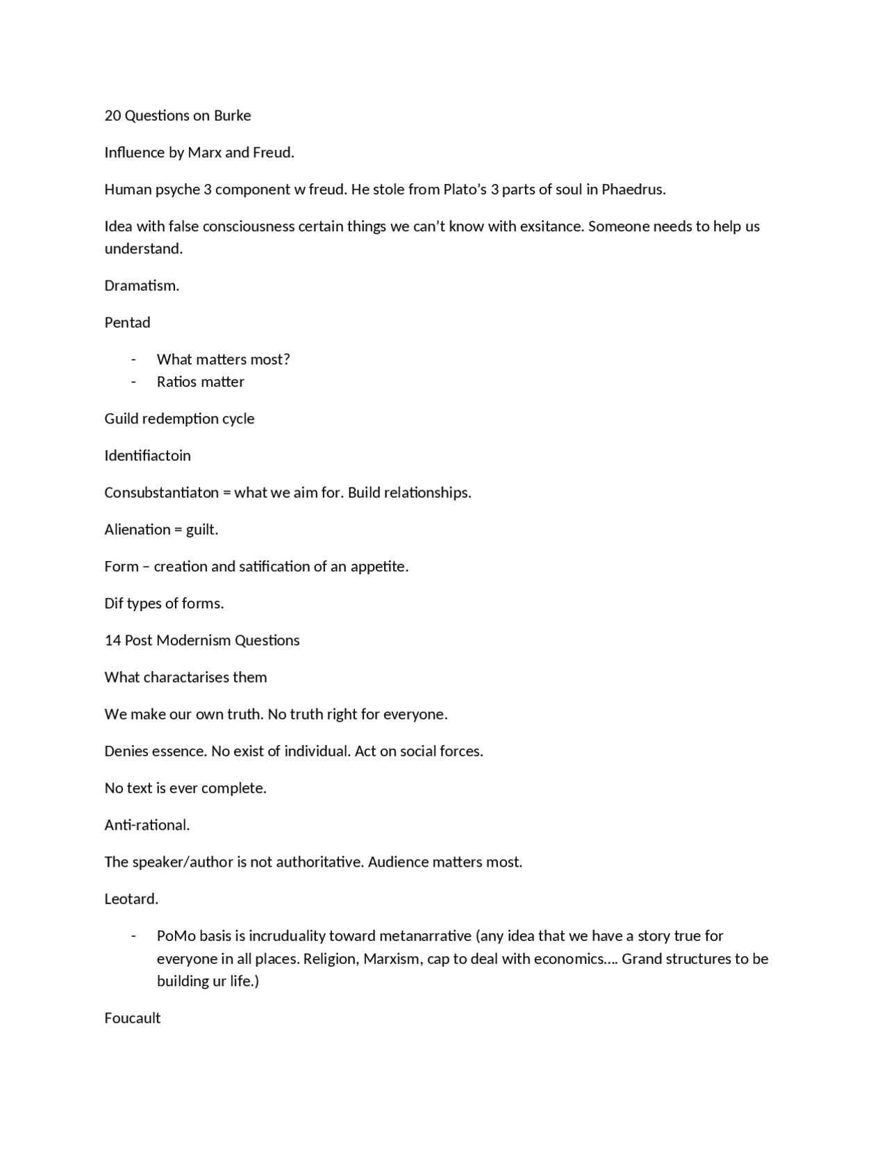 Final Exam Review Sheet Rhetoric In Western Thought Coms 3311