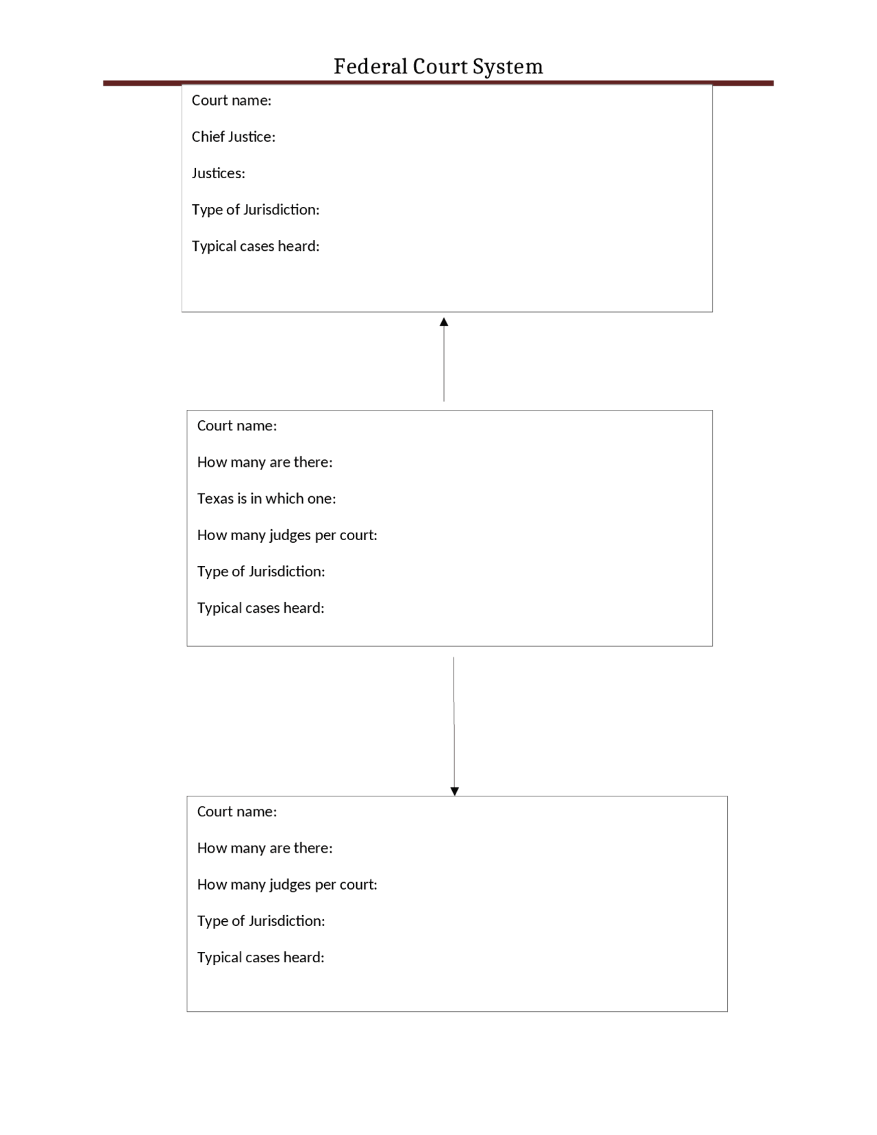 Federal Court FlowChart - American Government: Laws and Institutions ...