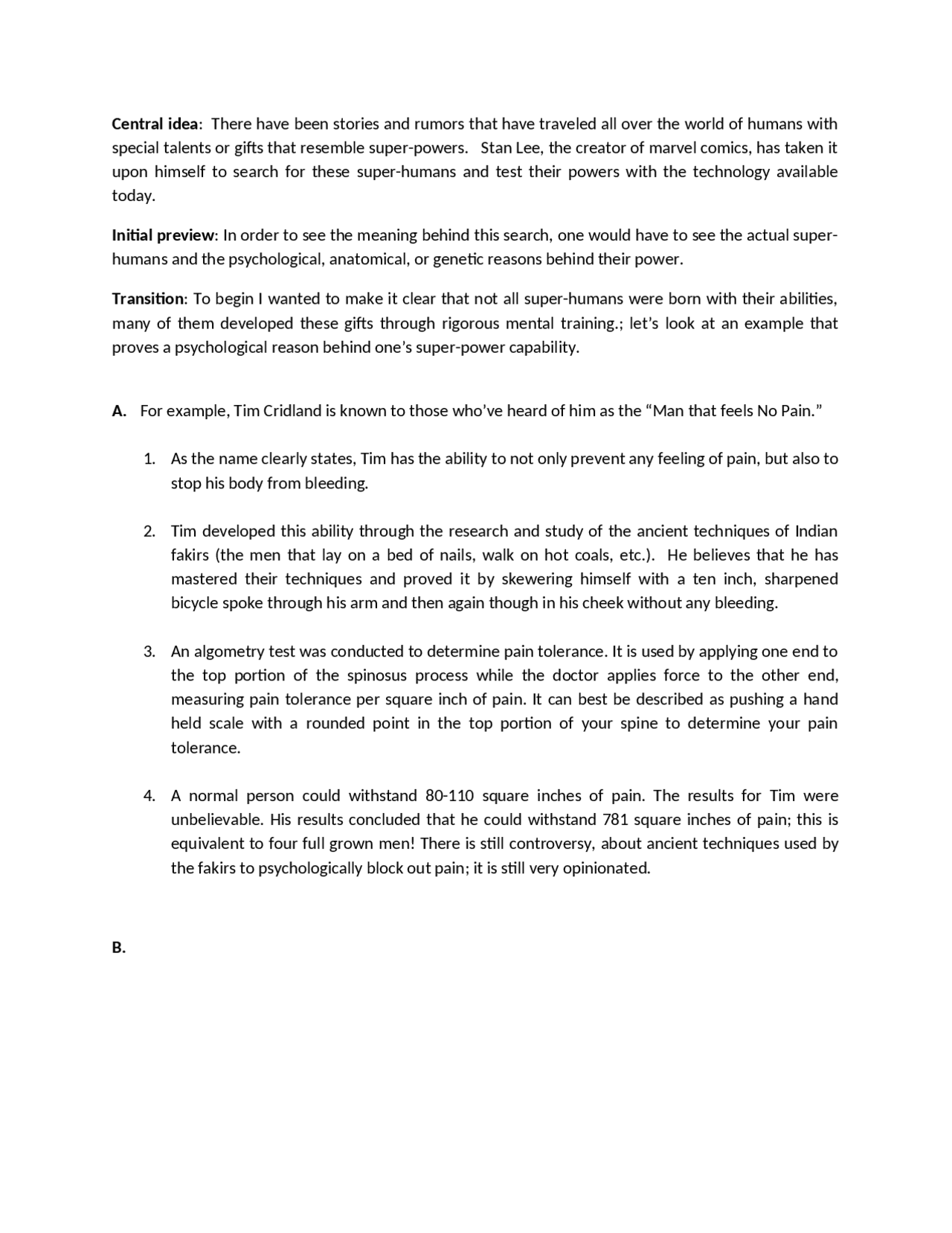 Notes For Informative Speech Fundamentals Of Human Communication