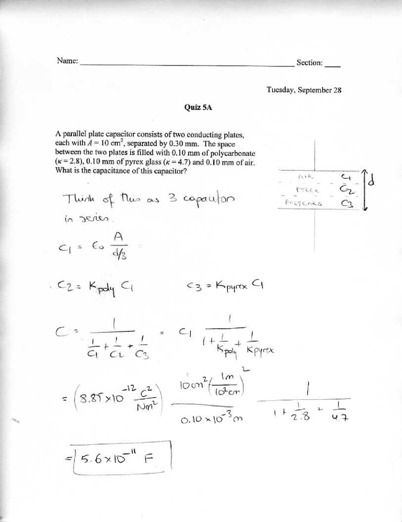 Quiz 5a Questions With Solution Introduction To Classical Physics Ii
