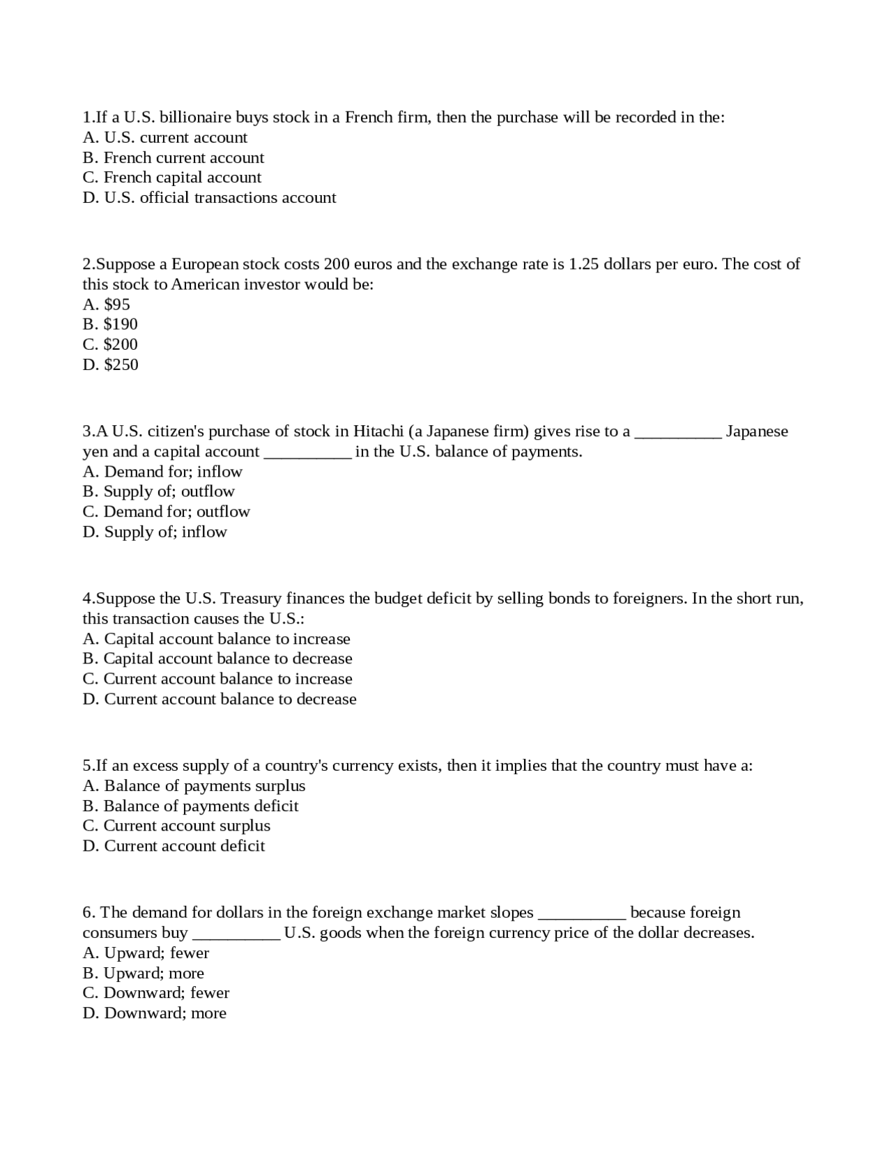 33 Multiple Choice Questions of Macroeconomics - Final Exam | ECON 2020 ...
