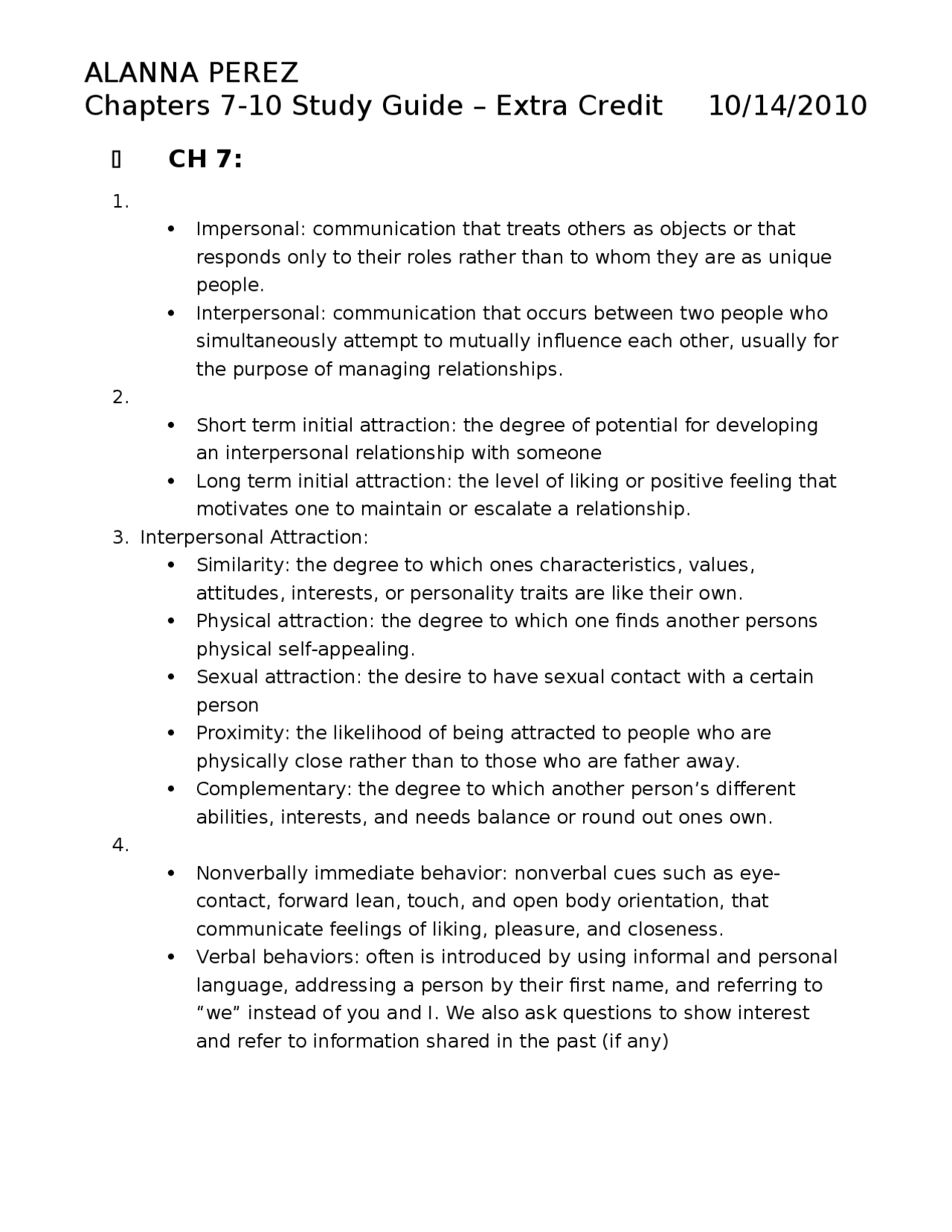 Study Guide for Fundamentals of Human Communication | COMM 1310 | Study ...
