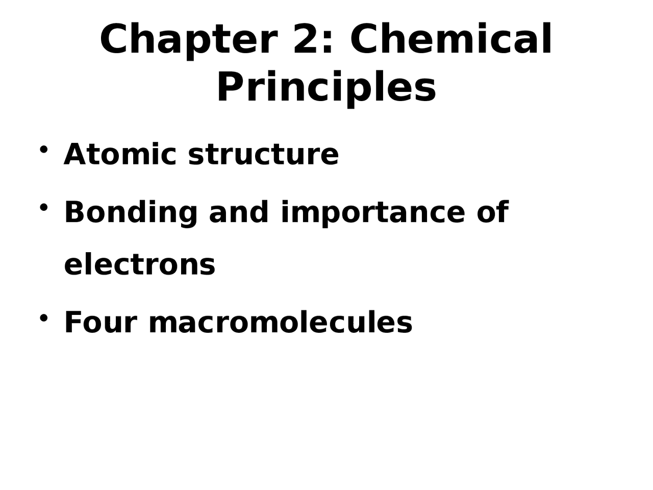 The Chemical Principles and Knowing the Chemical Reactions | MBIO 251 ...