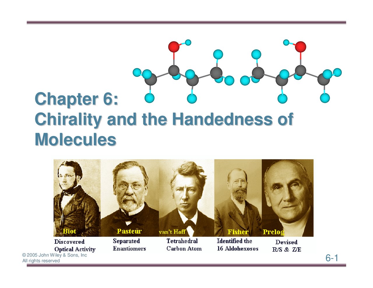 Chirality and the Handedness of Molecules - Lecture Slides | CHM 231 ...