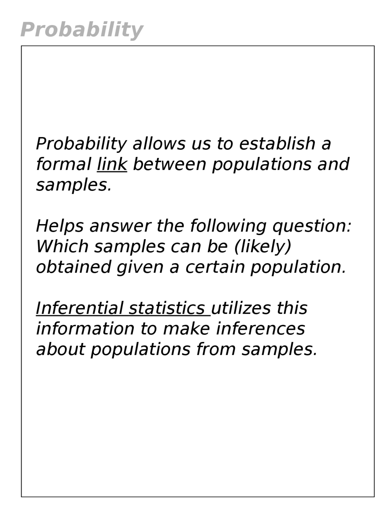 What is Probability - Statistical Techniques | PSY | Study notes ...