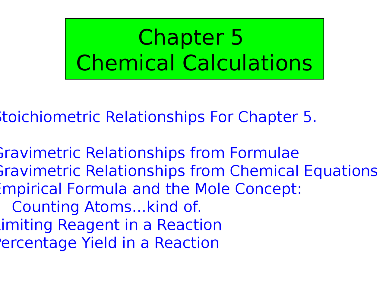 Lecture Slides On Chemical Calculations CHE 102 00 Docsity lecture-slides-on-chemical-calculations-che-102-00-docsity