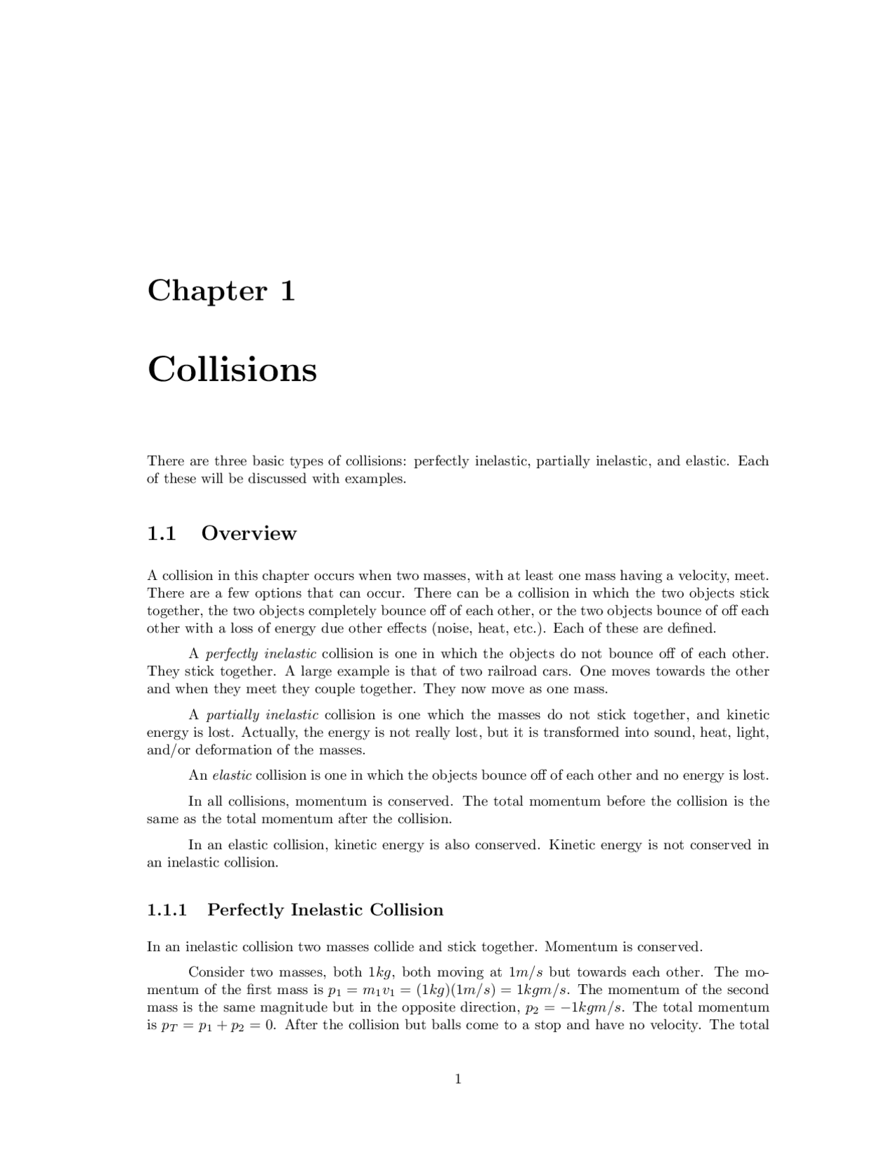 Collisions Review Physics And Everyday Phenomena I Phys 103 Docsity