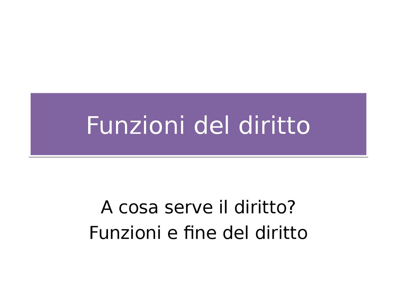 Funzioni Del Diritto Docsity