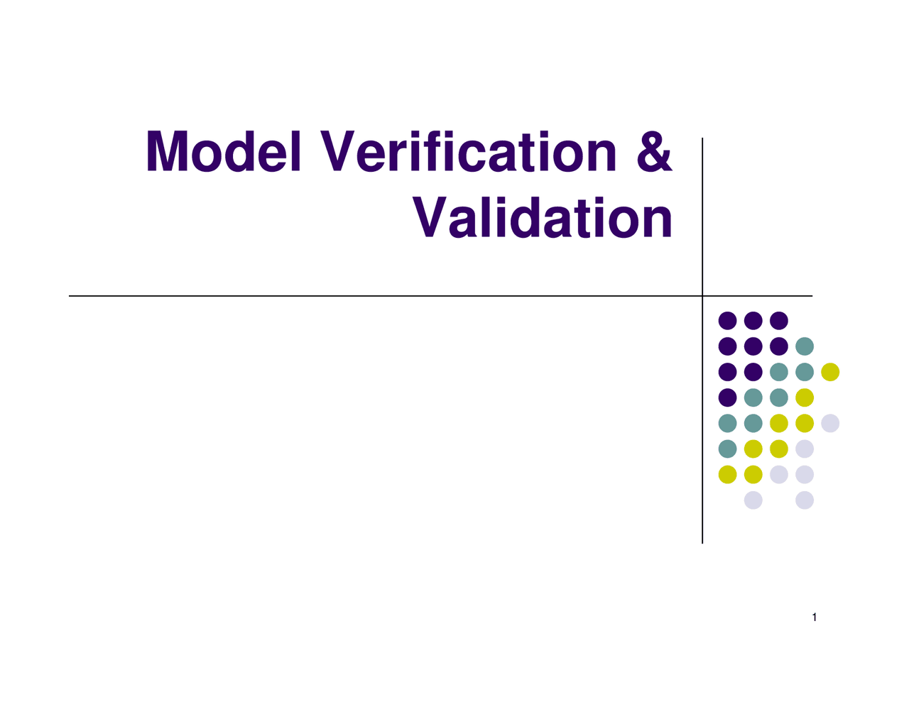 Model Verification And Validation Docsity