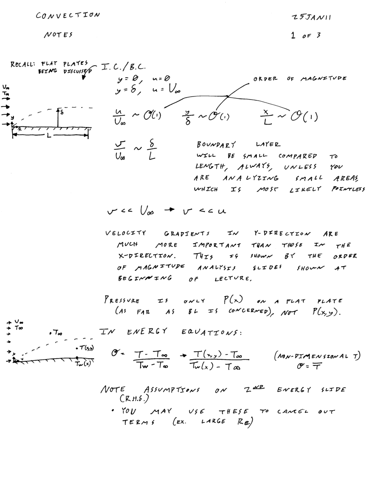 Lecture Notes On Convection Heat And Mass Transfer Me 5314 Docsity