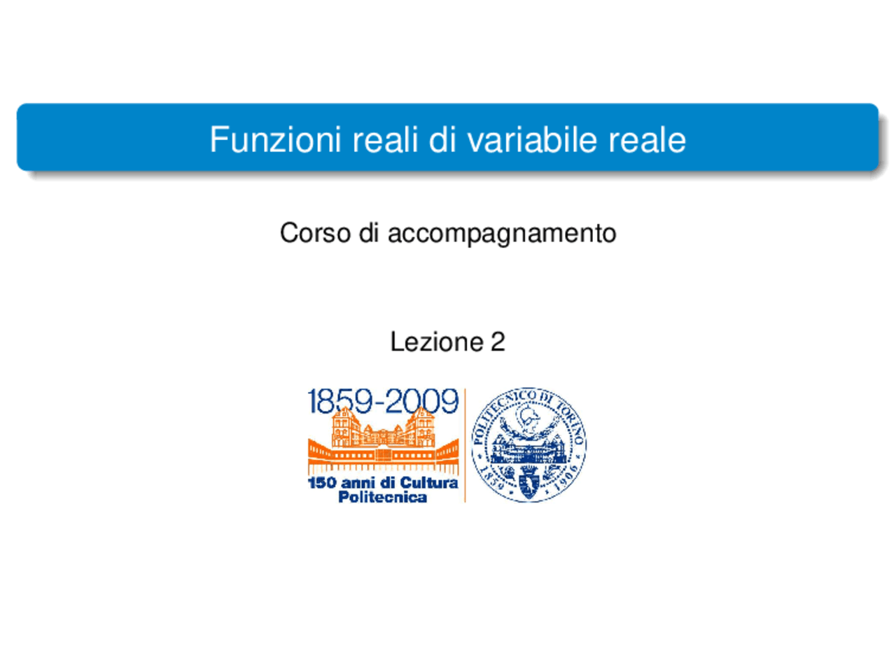 Funzioni Reali Di Variabile Reale Docsity
