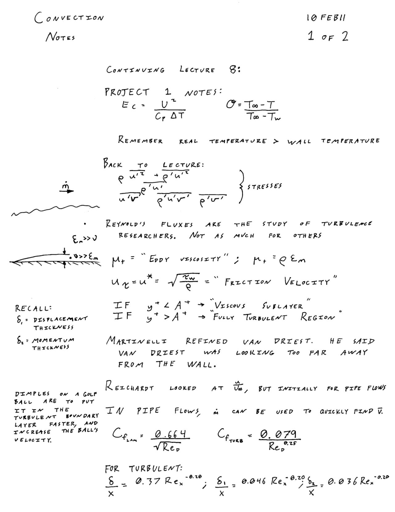 Lecture Notes 08 Convection Heat And Mass Transfer Me 5314 Docsity
