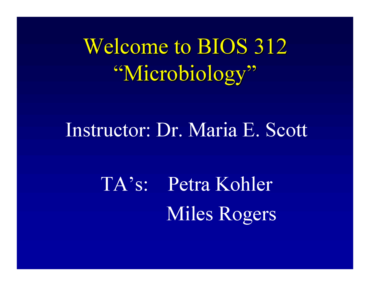 Notes On Microbiology Slides Bios 3120 Docsity