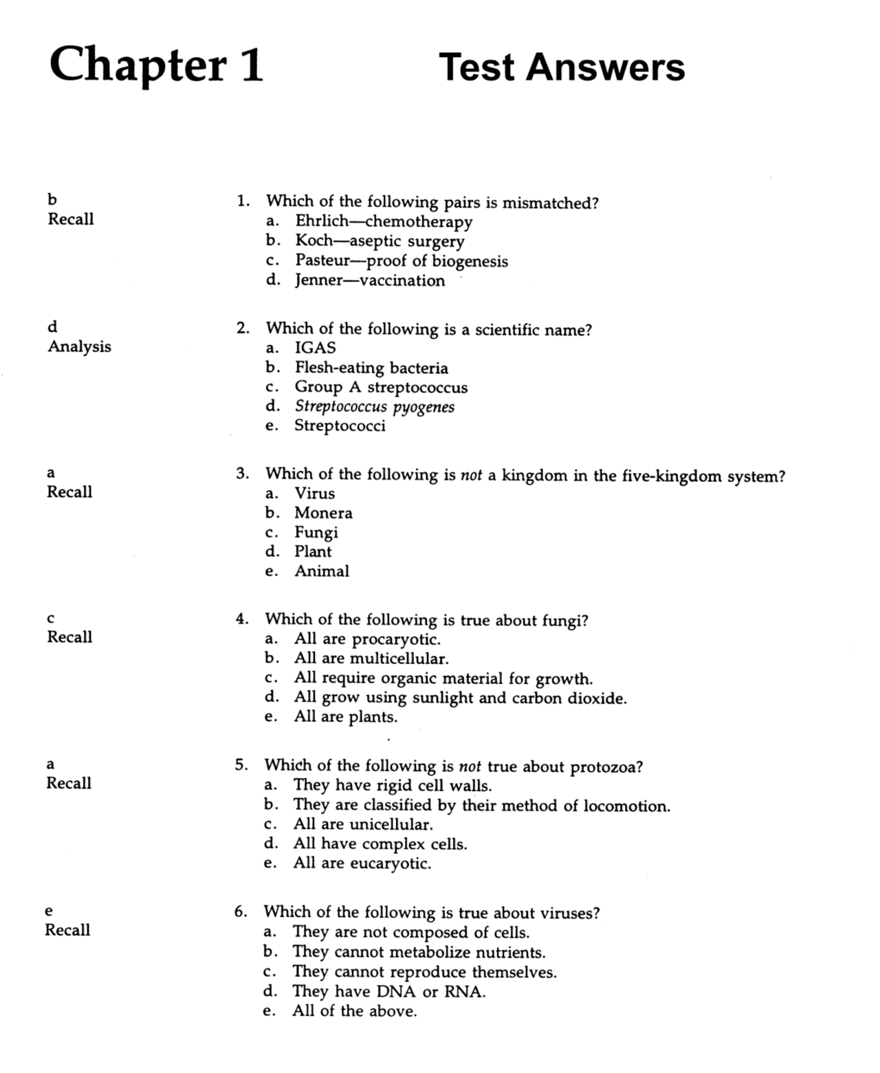 Exam 1 With Answers Micro Organisms And Man Biol 1011 Docsity