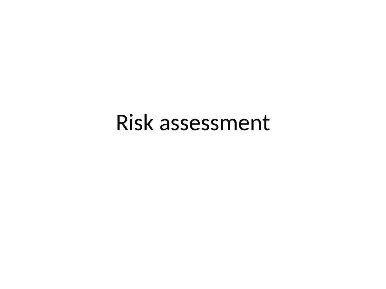 Risk Assessment - Auditing, Governance and Ethics - Lecture Slides ...