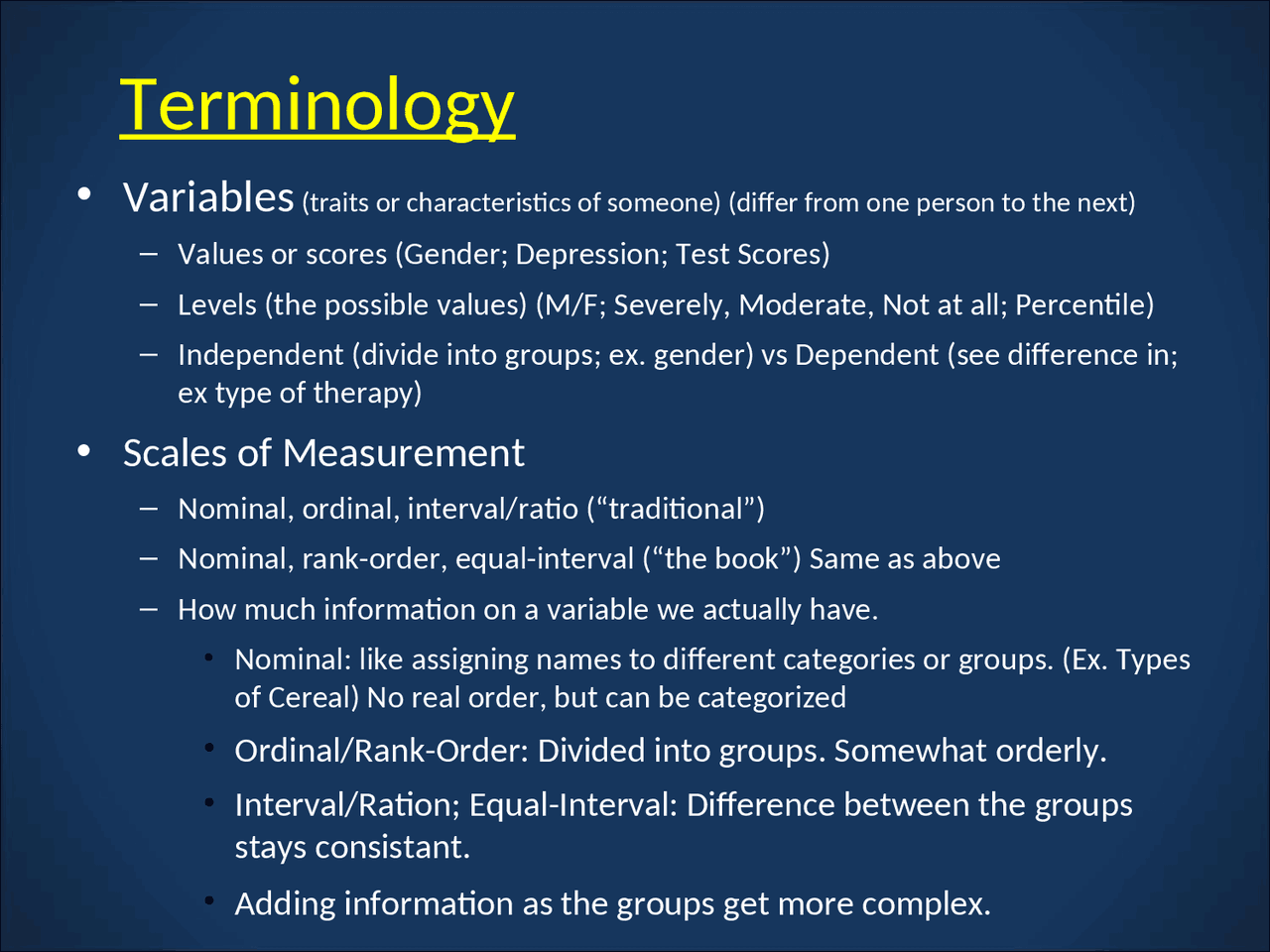 Terminology Types Of Statistics Frequency Tables Histograms Slides